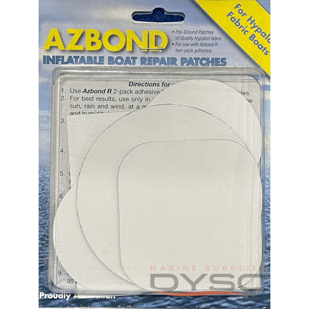 Azbond Inflatable Boat Hypalon Repair Patches – DYSC Marine Supplies