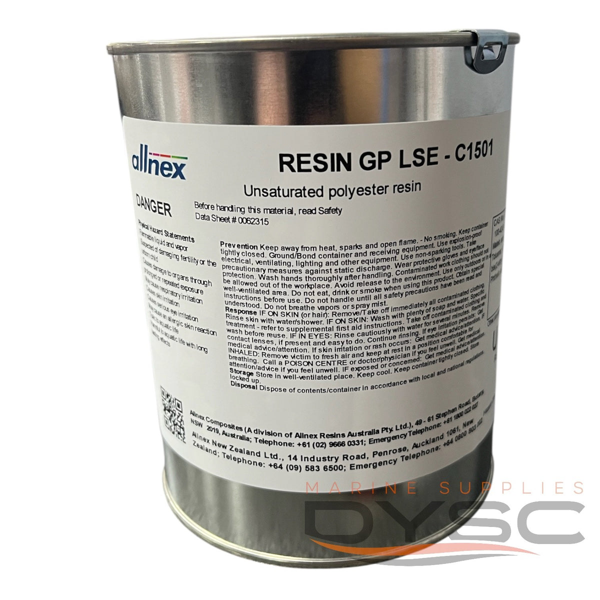 Allnex Resin General Purpose LSE 1lt – DYSC Marine Supplies