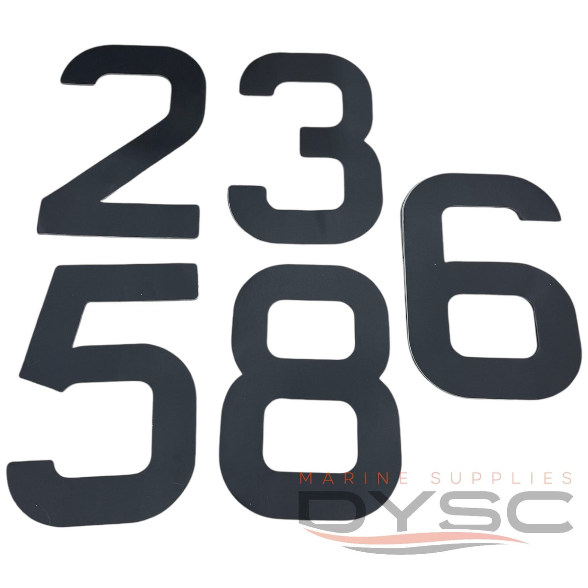 Sail Numbers - Black - 300mm (12") Each – DYSC Marine Supplies