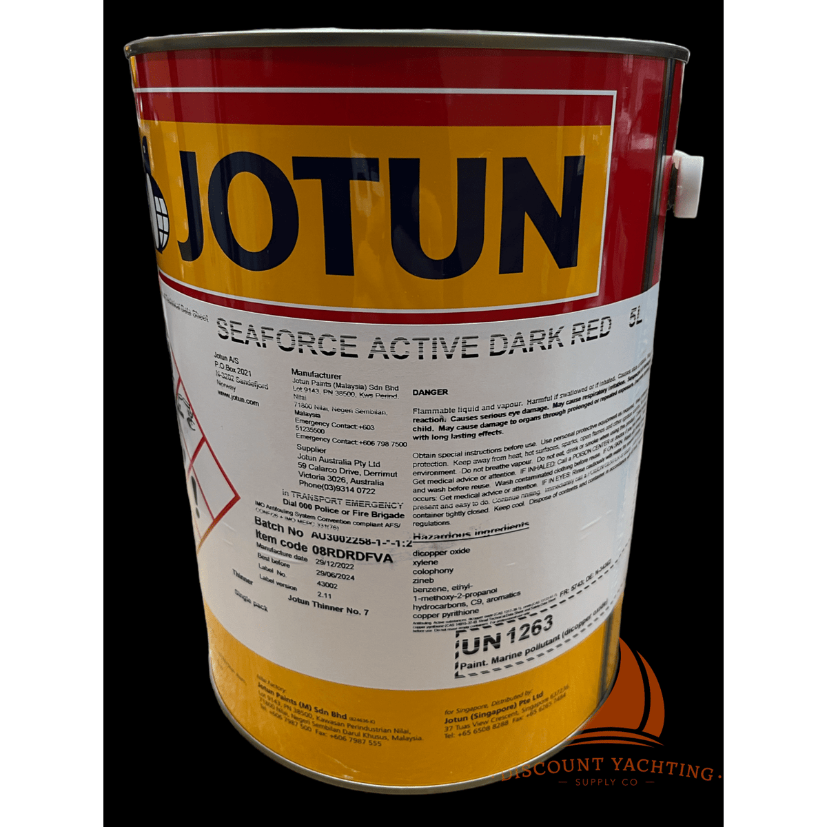 Jotun SeaForce Active 5LT Red – DYSC Marine Supplies